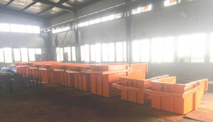 ODM Orange 4 Yard Skip Crane Boat Skip For Construction Garbage