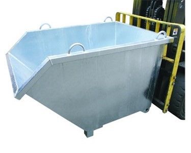 Low Profile Forklift Dumpster Hopper 4000LBS Self Tipping Dumpster