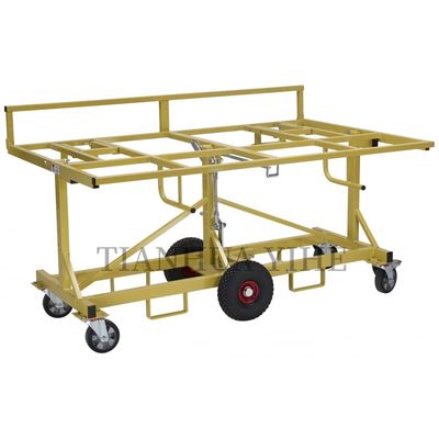 OEM 200kg Panel Board Trolley With Pneumatic Tyres Metal Fab Products