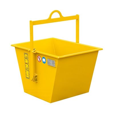 0.5 Cubic Meter Cement Kibble 0.5 CBM Crane Kibble Yellow Painting
