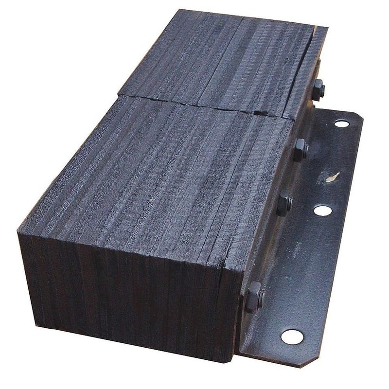 Horizontal Laminated Rubber Dock Bumpers Rectangular Loading Dock ...