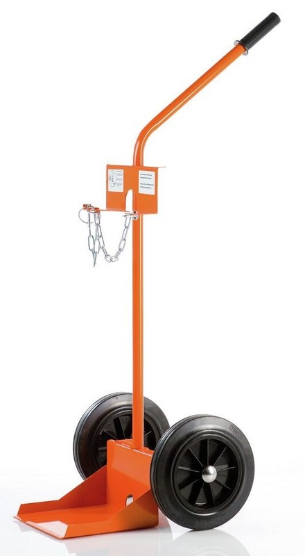 Orange 20ltr 50ltr Propane Cylinder Dolly Oxygen Tank Cart With Wheels