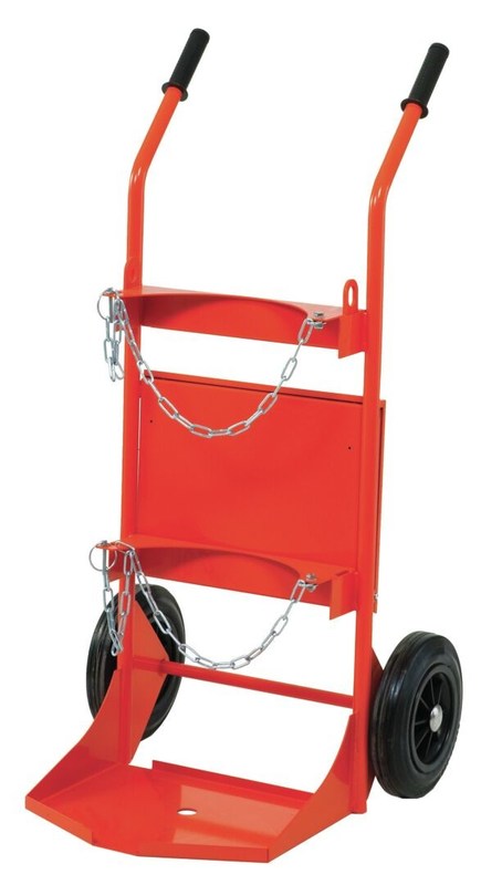 Orange 20ltr 50ltr Propane Cylinder Dolly Oxygen Tank Cart With Wheels