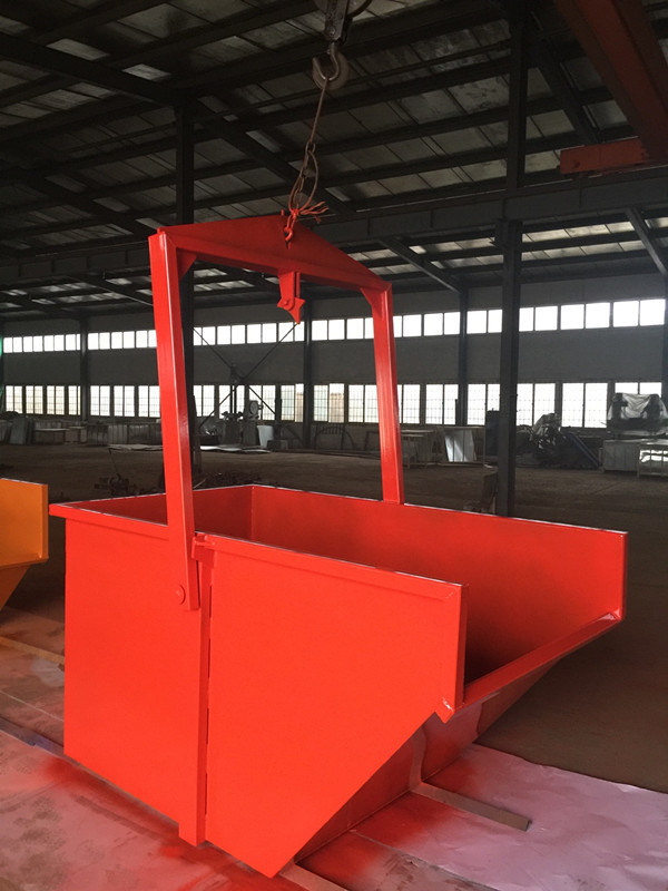ODM Orange 4 Yard Skip Crane Boat Skip For Construction Garbage