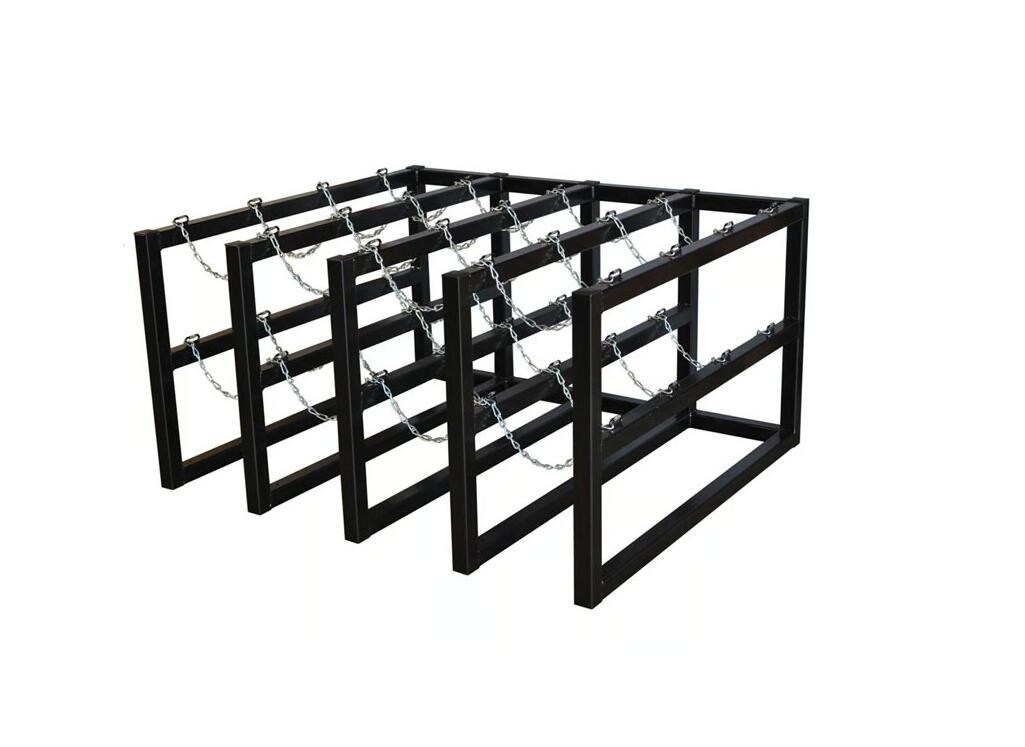 9 Tank Gas Cylinder Rack 3 Wide By 3 Deep Air Cylinder Storage Rack
