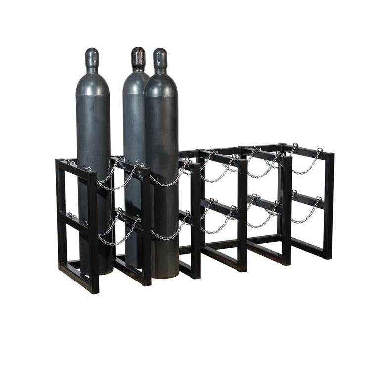 10 Tank Gas Cylinder Storage Rack 5 Wide By 2 Deep Metal Fab Products