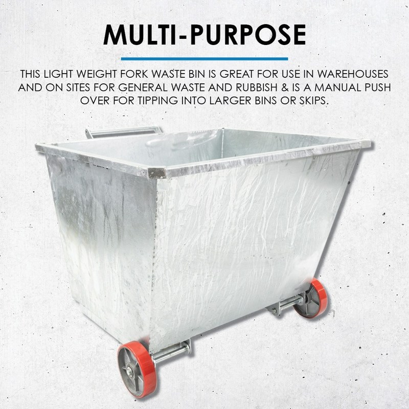 Customized Forklift Skip Bins 4000 LBS Bin Tipper For Forklift