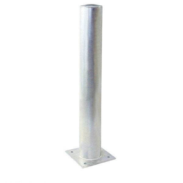 Yellow 1200mm Steel Safety Bollards Barriers Powder Coating Or Hot ...
