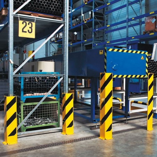 400mm Pallet Racking Upright Protectors Hardware Fabrication Right Angle