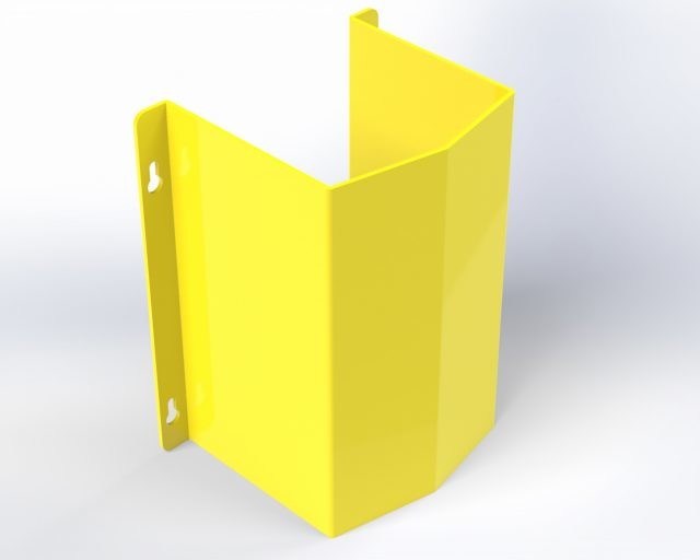 Yellow Galvanised Pipe Protectors Hardware Fabrication Pipe Protection ...