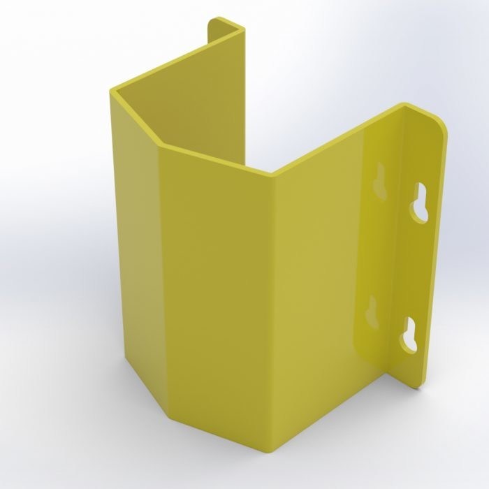 Yellow Galvanised Pipe Protectors Hardware Fabrication Pipe Protection ...