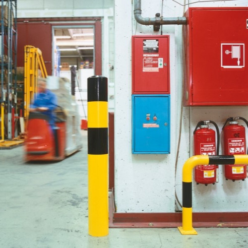 Metal Fab Safety Bollards Bunnings Hardware Fabrication Yellow Steel ...