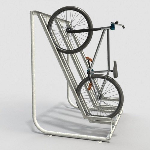 Semi Vertical Metal Bike Rack Stand Hardware Fabrication Street Bike Rack