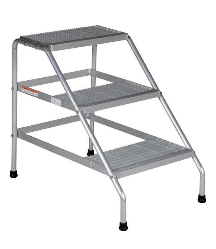 OEM 3 Tread Aluminium Step Ladder Aluminum 3 Step Stool Metal Fab Products