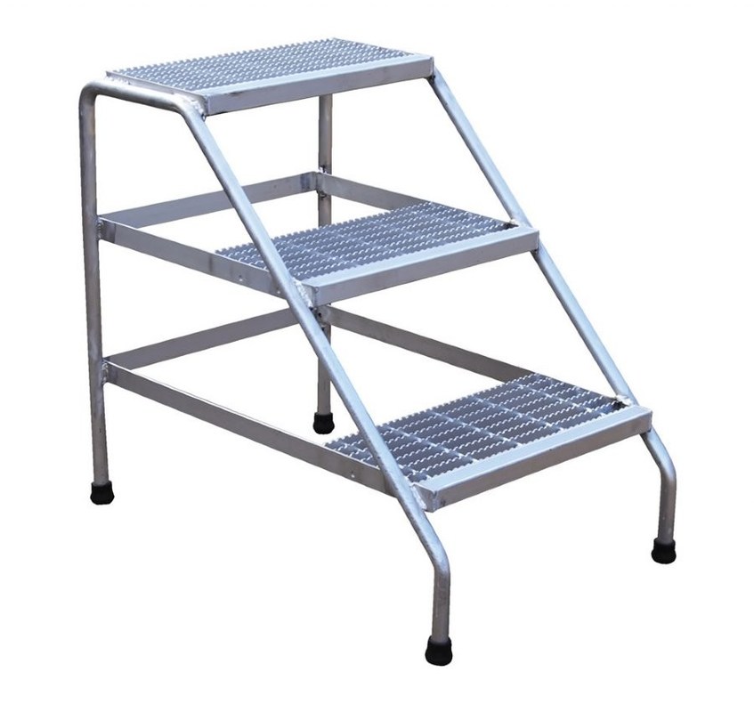OEM 3 Tread Aluminium Step Ladder Aluminum 3 Step Stool Metal Fab Products