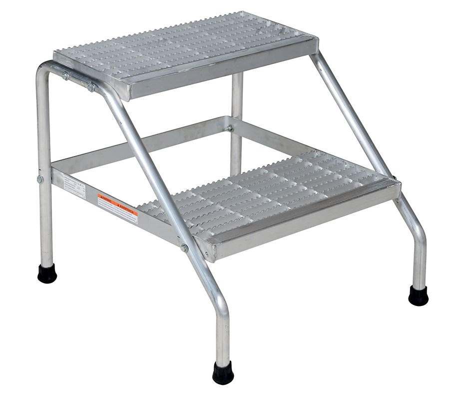 500lbs 2 Step Aluminum Step Stool Lightweight Aluminium 2 Step Ladder