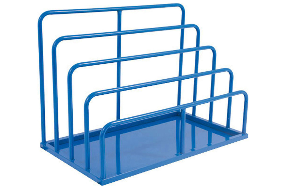 Blue 4 Wheel Board Trolley Material Handling Equipment Fabrication