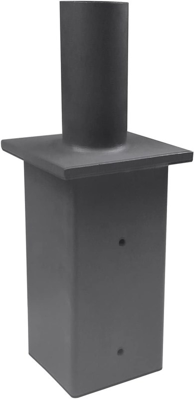 5 Inch Square Pole Tenon Adapter Light Pole Bracket Metal Fab Products