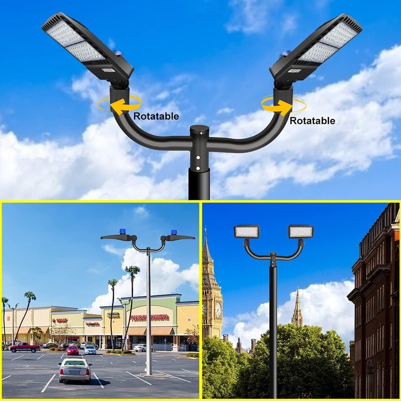180 Degree Bullhorn Light Pole Bracket 5in Bull Horn Mounting Bracket