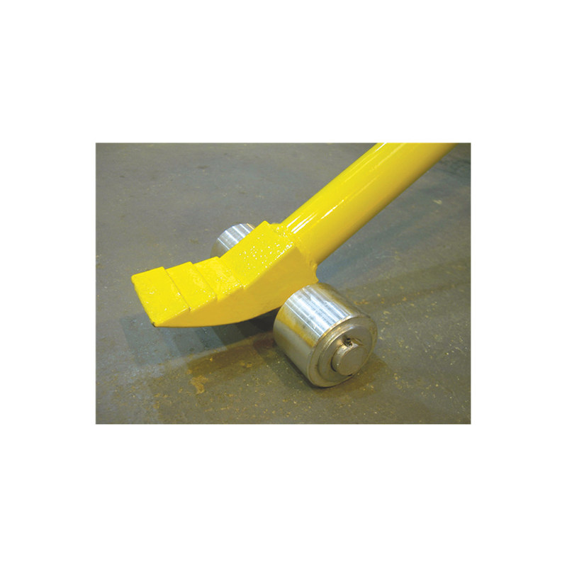 Yellow 1500kg Roller Pinch Bar Metal Fab Products Roller Crowbar