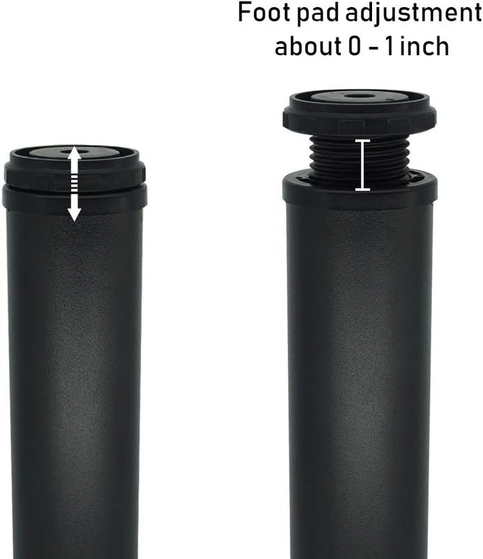 220LBS Modern Metal Table Legs 28 Inch Adjustable Table Legs Set Of 4