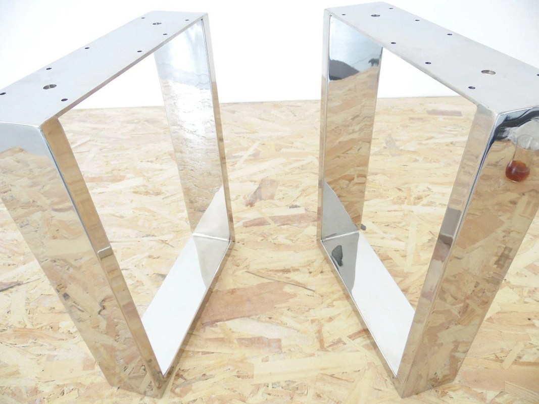 16"x18" BENCH LEGS STAINLESS STEEL LEGS & COFFEE TABLE LEGS