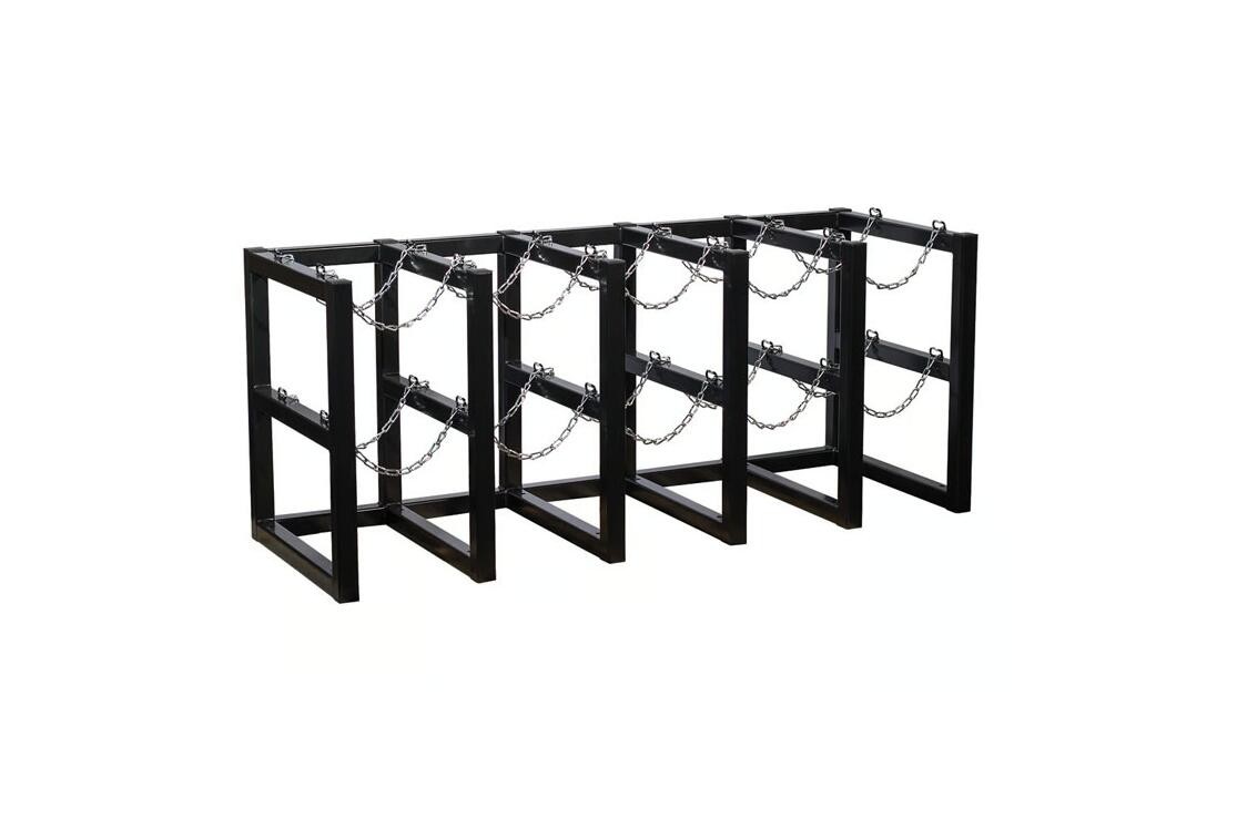 10 Tank Gas Cylinder Storage Rack 5 Wide By 2 Deep Metal Fab Products