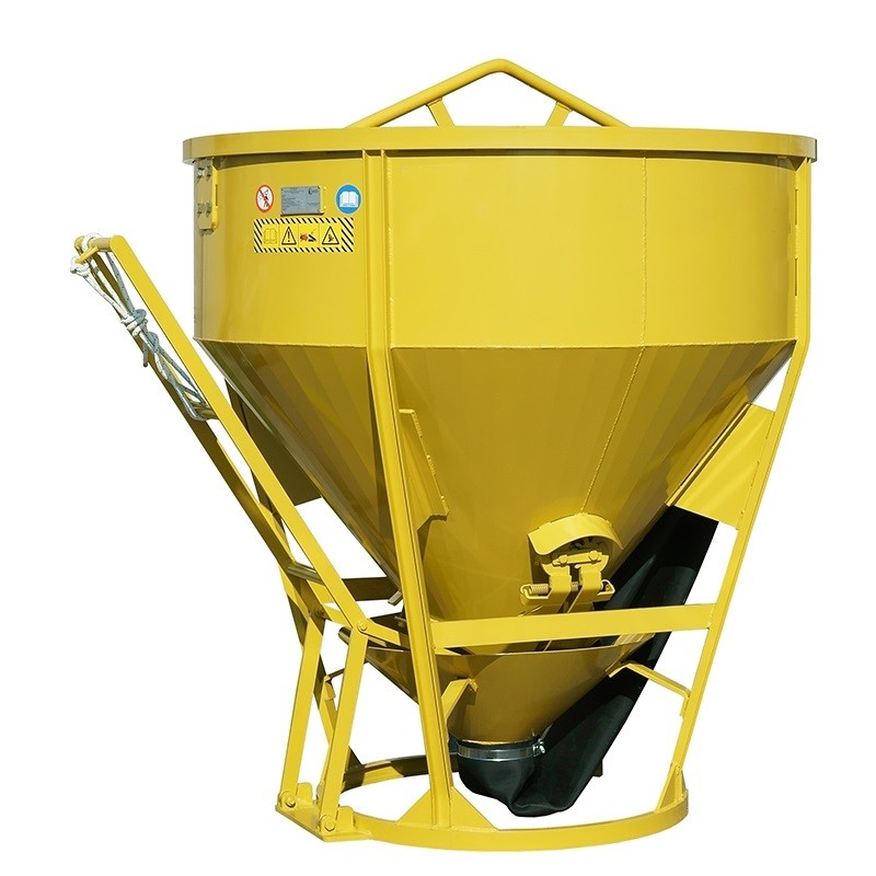 1000L 1m3 Concrete Skip 2m3 Concrete Column Skip With Rubber Hose