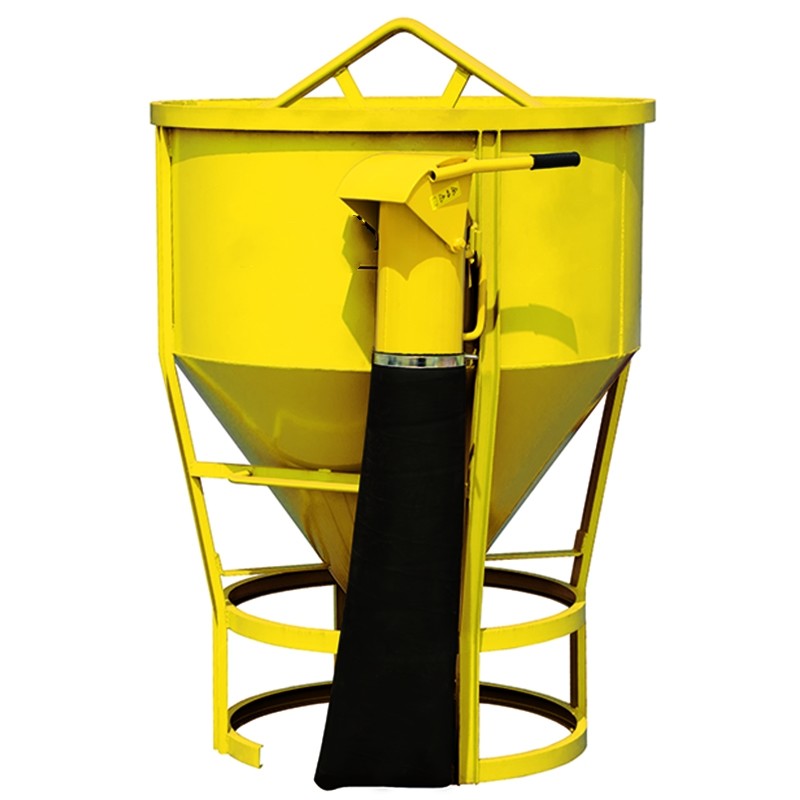 1000L 1m3 Concrete Skip 2m3 Concrete Column Skip With Rubber Hose