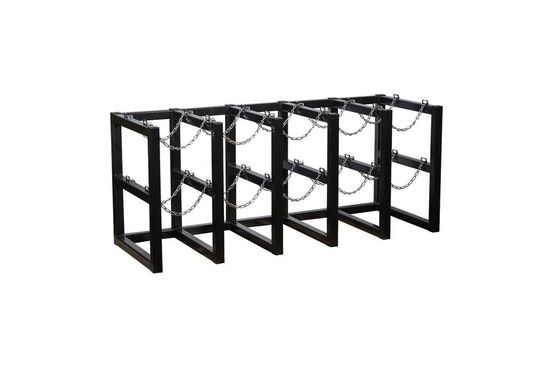 10 Tank Gas Cylinder Storage Rack 5 Wide By 2 Deep Metal Fab Products