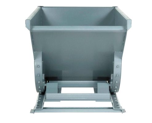 Low Profile Self Dumping Forklift Hopper 4000lbs Metal Dump Hopper