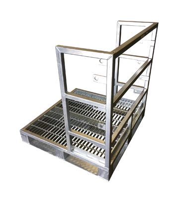 16 Gas Cylinder Rack For Forklift Distribution Gas Cylinder Pallet